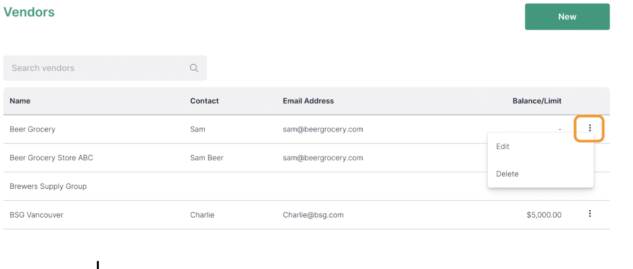How to Manually Add Vendors – Ollie Order Knowledge Base