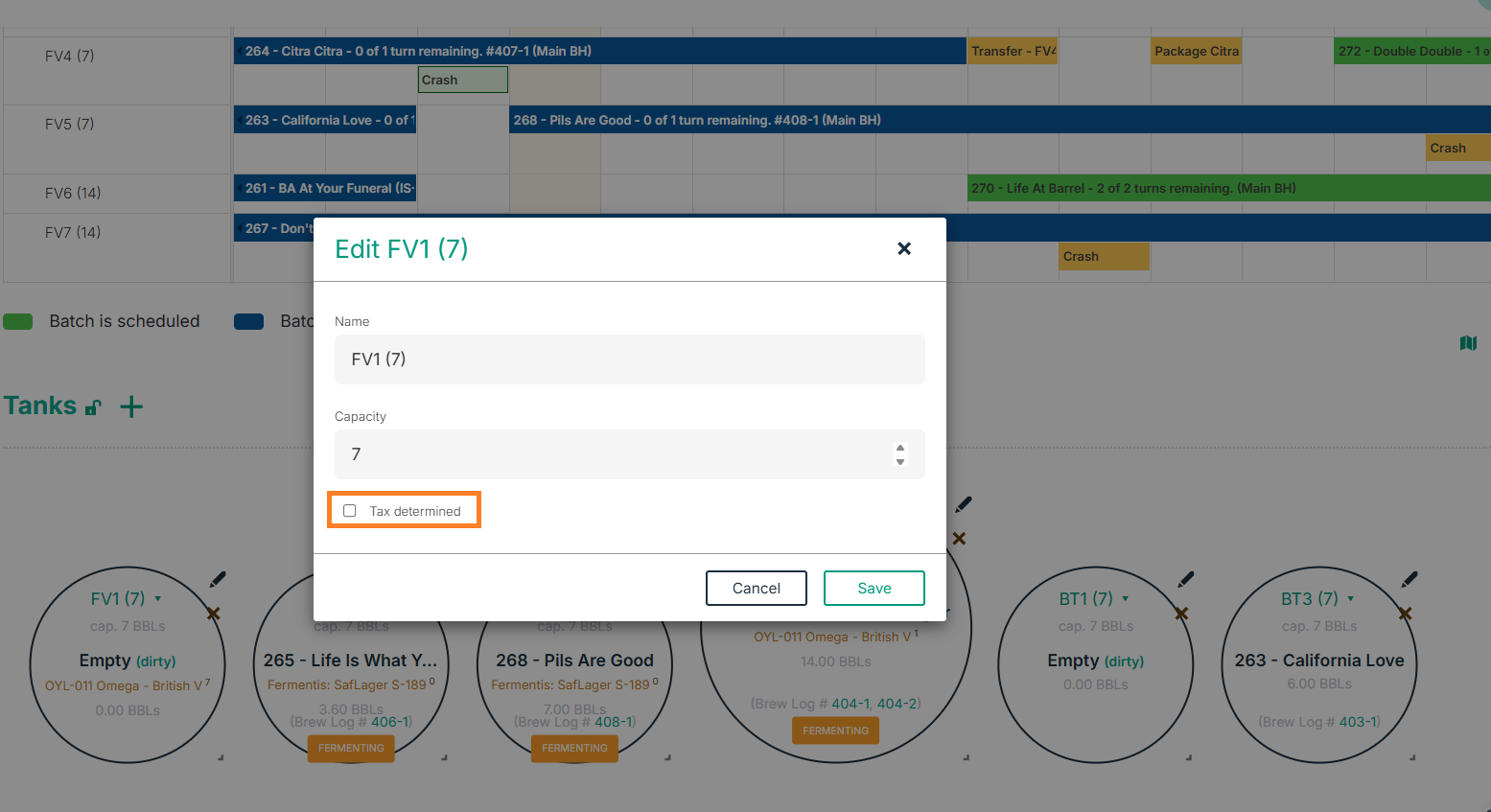 Tax Determination Settings & TTB Reporting – Ollie Order Knowledge Base